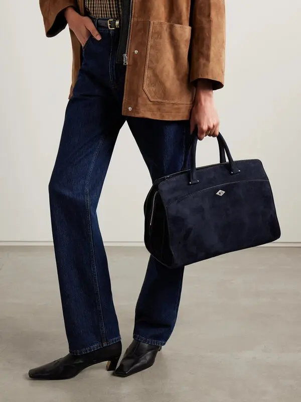 METIER Private Eye Medium Suede Tote - Blue
