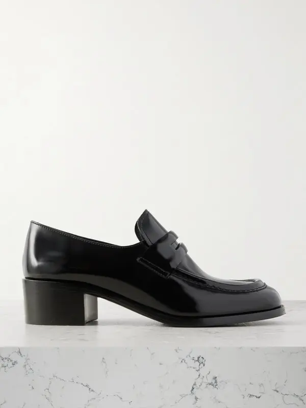 Church's Prudence Glossed-leather Loafers - Black