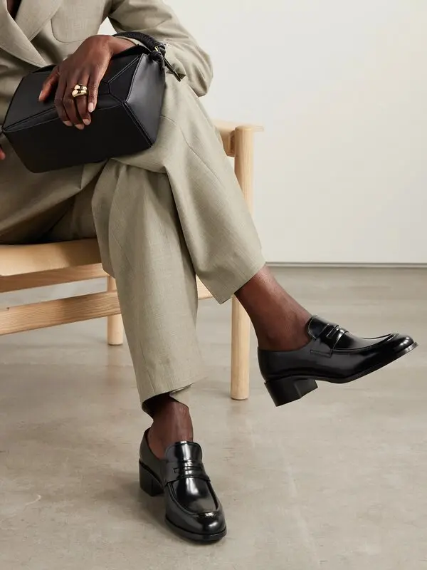 Church's Prudence Glossed-leather Loafers - Black