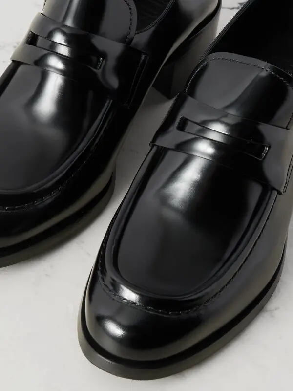 Church's Prudence Glossed-leather Loafers - Black