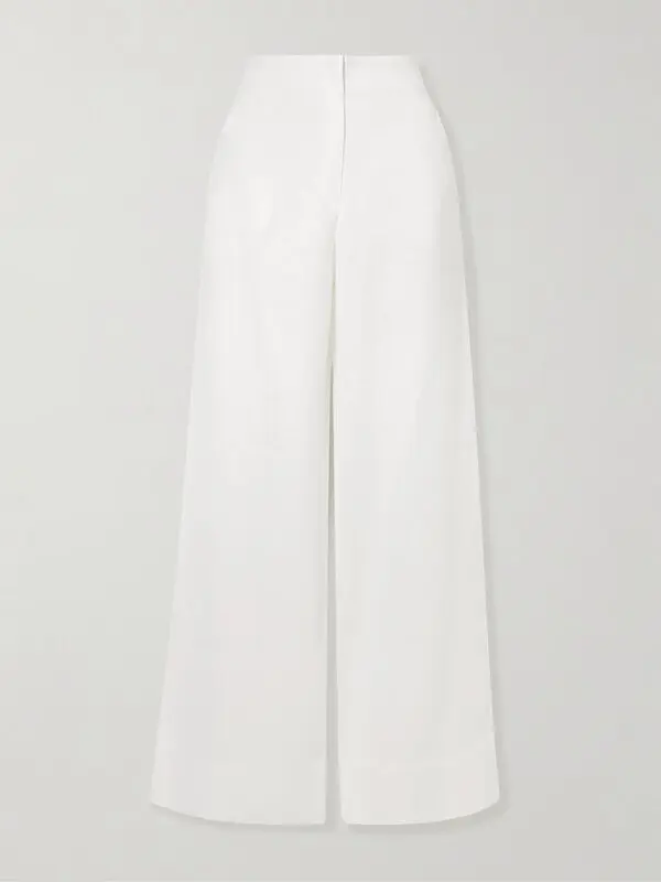 ANDRES OTALORA Me Hablas Linen Wide-leg Pants - Neutrals