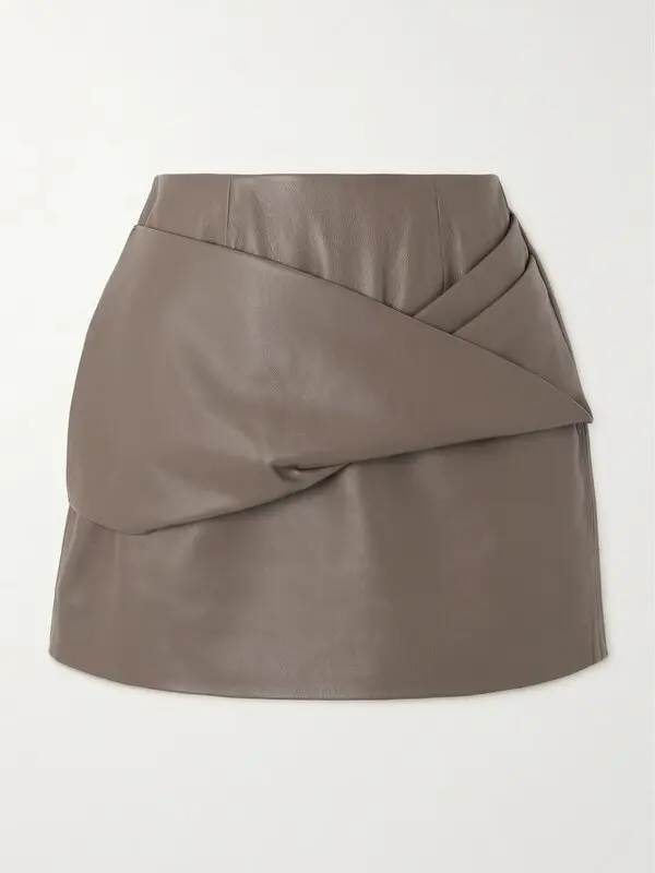 Tove Liss Leather Mini Skirt