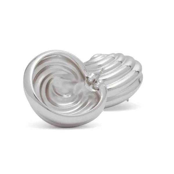 MISSOMA Shell Dome Oversized Stud Earrings - Silver