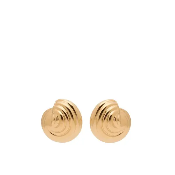 MISSOMA Shell Dome Oversized Stud Earrings - Gold