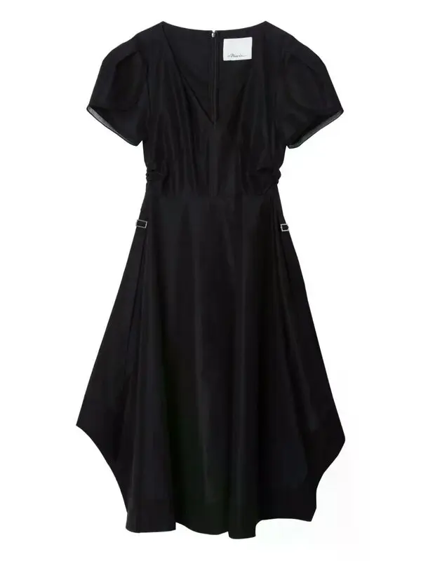 3.1 Phillip Lim Puff-sleeve V-neck Midi Dress