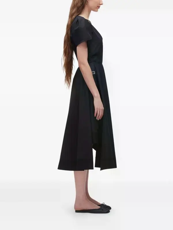 3.1 Phillip Lim Puff-sleeve V-neck Midi Dress
