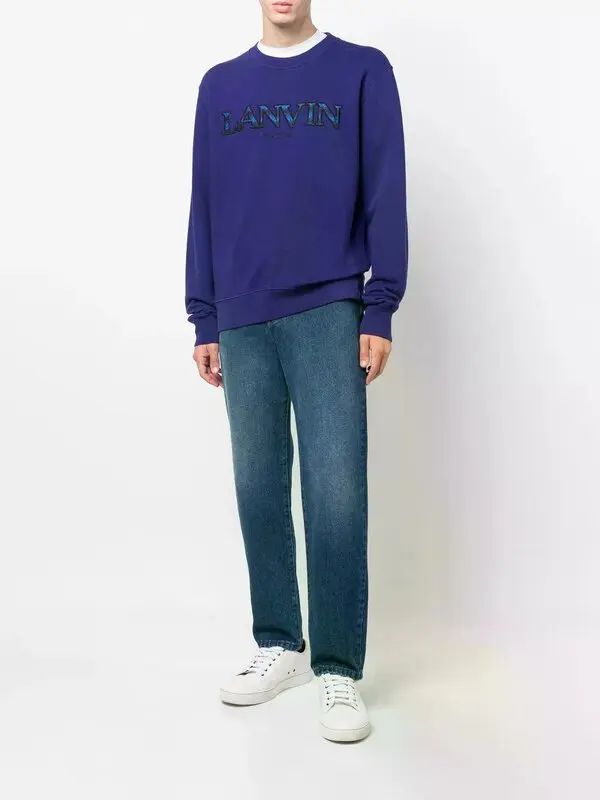 LANVIN Embroidered-logo Sweatshirt