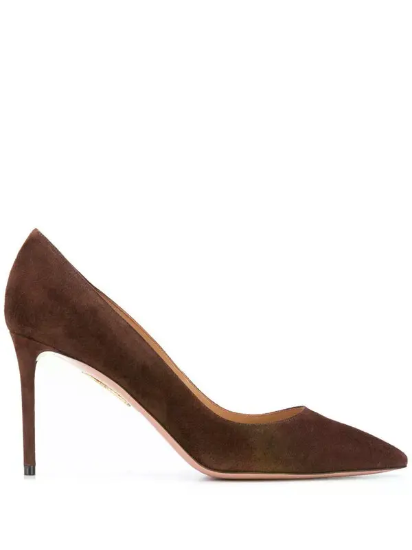 AQUAZZURA Purist Suede Stiletto Pumps