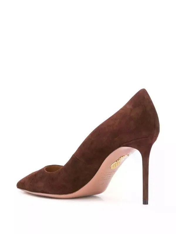 AQUAZZURA Purist Suede Stiletto Pumps