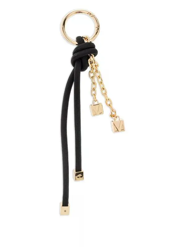 Michael Kors Knotted-cord Chain Keyring - Black