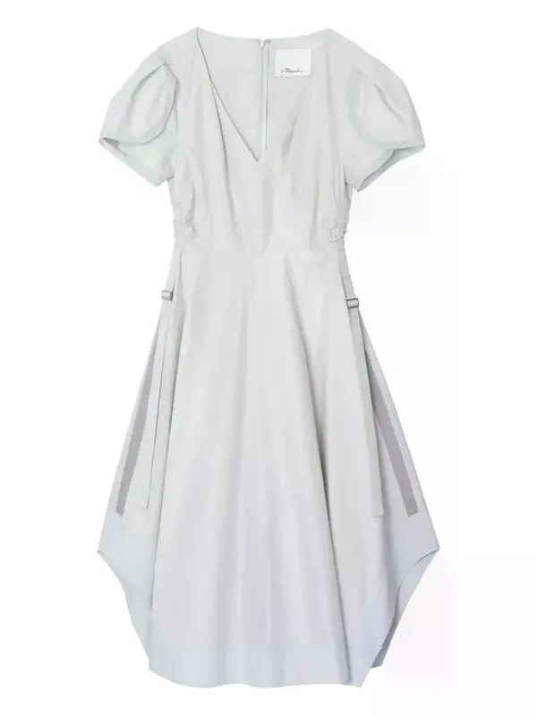 3.1 Phillip Lim Puff-sleeve Asymmetrical Dress - Neutrals