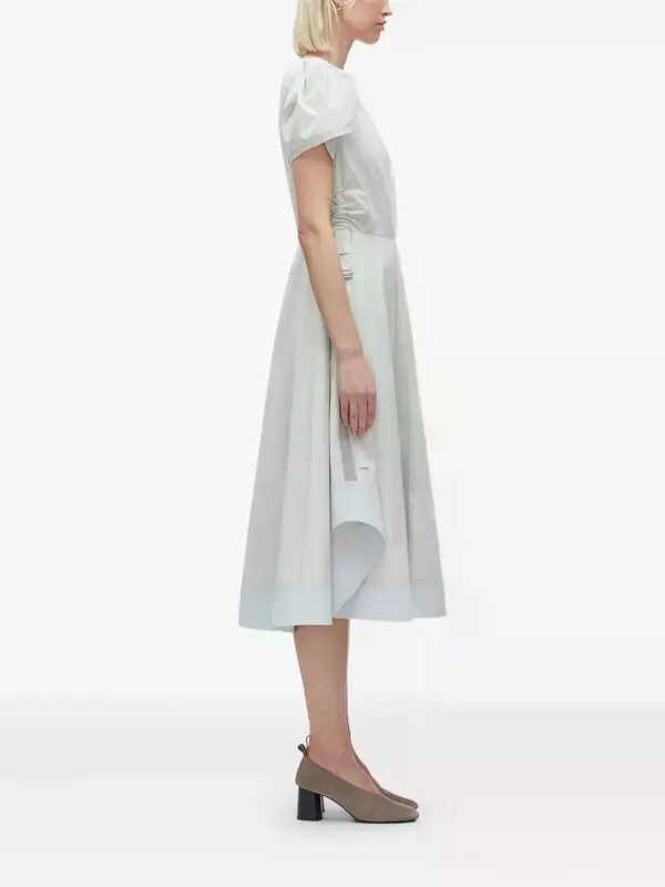 3.1 Phillip Lim Puff-sleeve Asymmetrical Dress - Neutrals