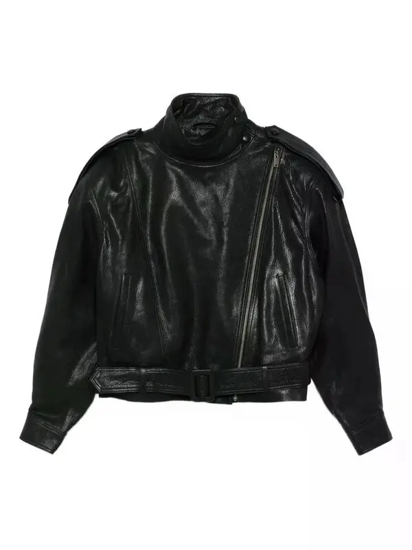 DUCIE Grained Leather Jacket