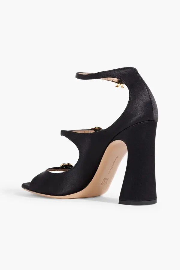 GIANVITO ROSSI Misty Satin Sandals