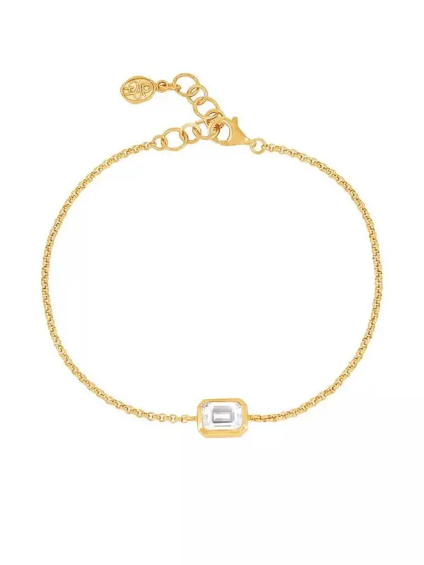 DOWER & HALL Octagon-topaz Chain Bracelet - Gold