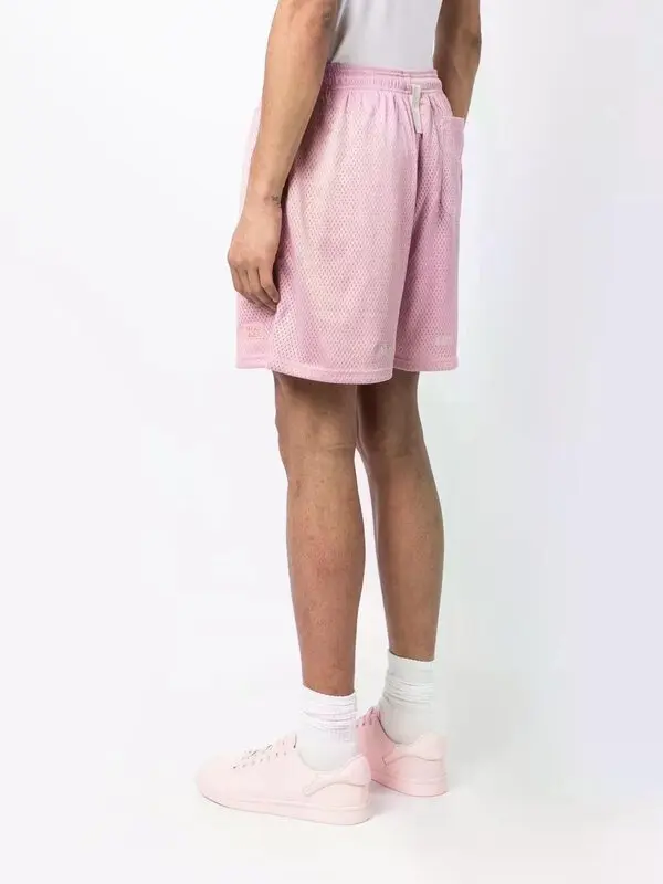 ADVISORY BOARD CRYSTALS Logo-embroidered Mesh Track Shorts