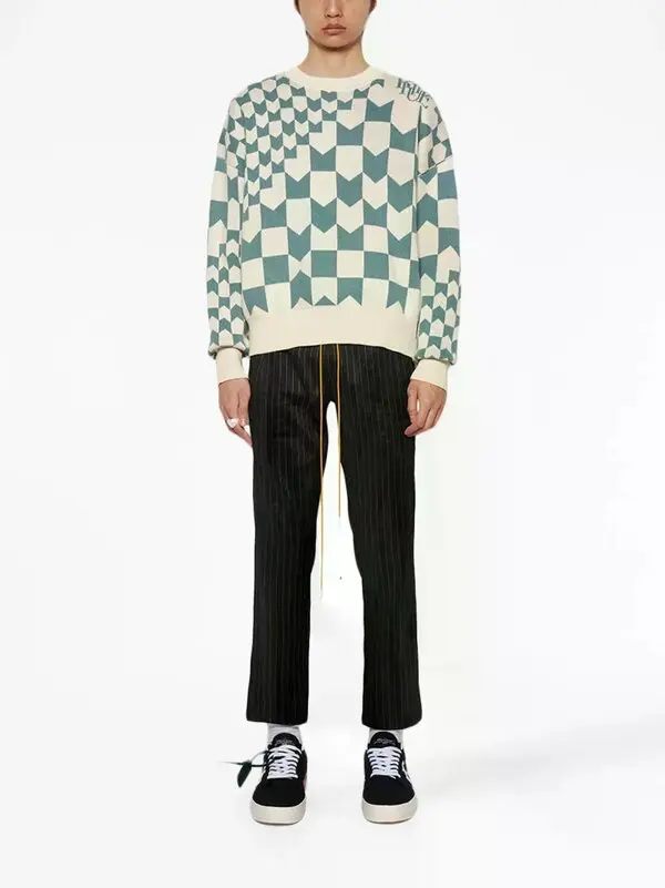 Rhude Racing Monogram-intarsia Jumper