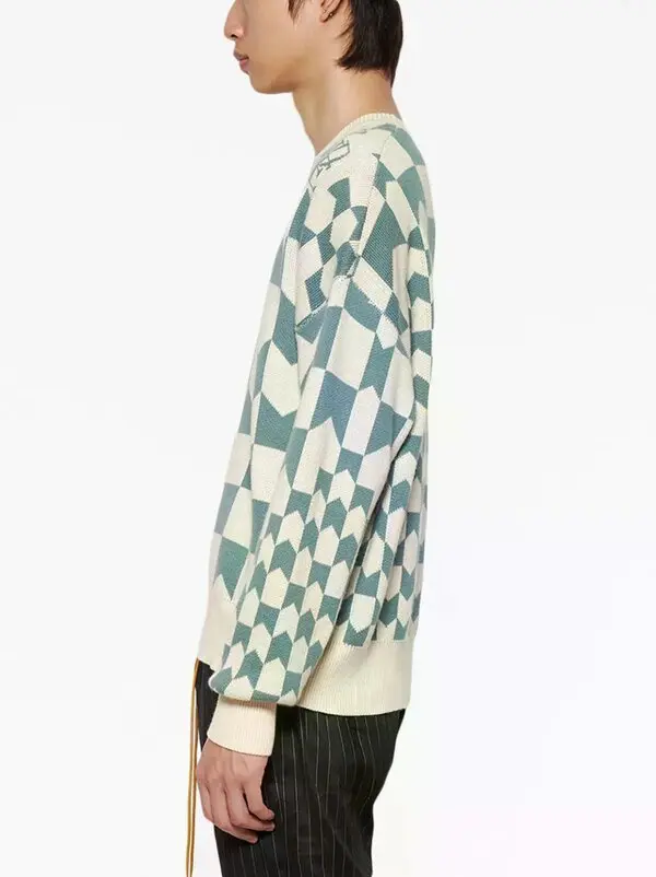 Rhude Racing Monogram-intarsia Jumper