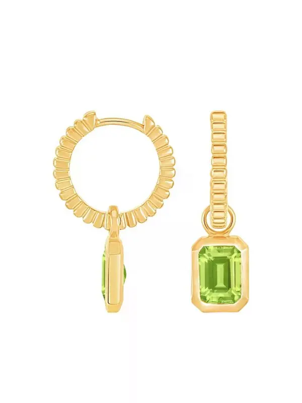 DOWER & HALL Humbug Peridot Earrings - Gold