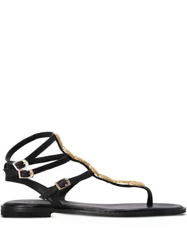 KOTRIS SANDALS Milos Buckle-fastening Embellished Sandals - Black