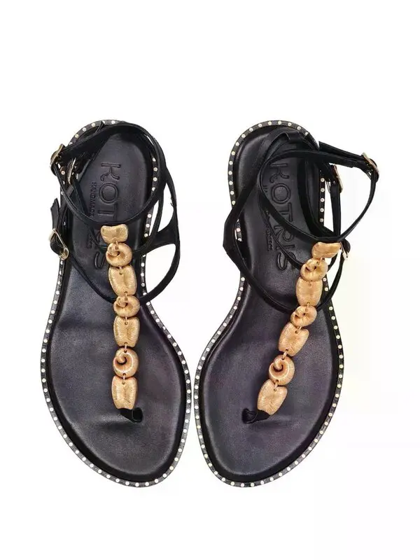 KOTRIS SANDALS Milos Buckle-fastening Embellished Sandals - Black