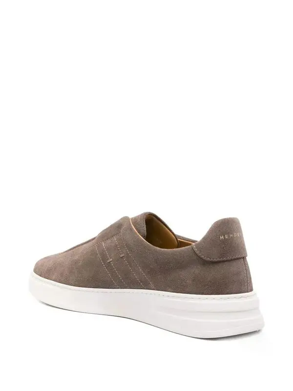 HENDERSON BARACCO Suede Slip-on Sneakers - Grey