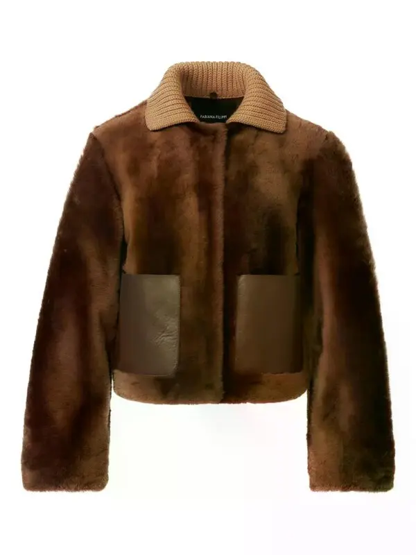 Fabiana Filippi Leather-panel Shearling Jacket