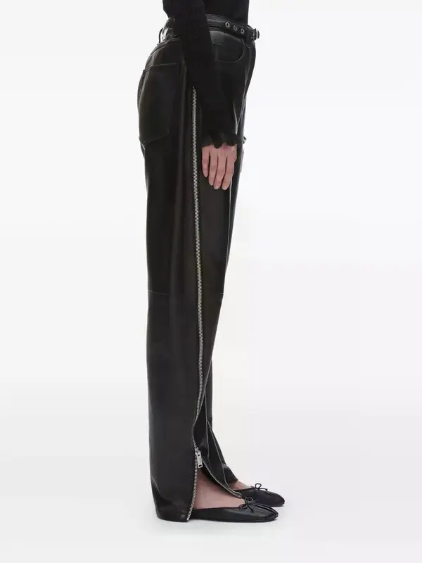 3.1 Phillip Lim Zip-detail Leather Trousers
