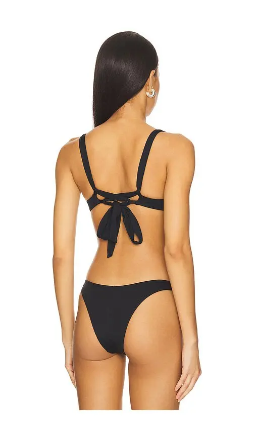 L*Space Mako Bikini Top - Black