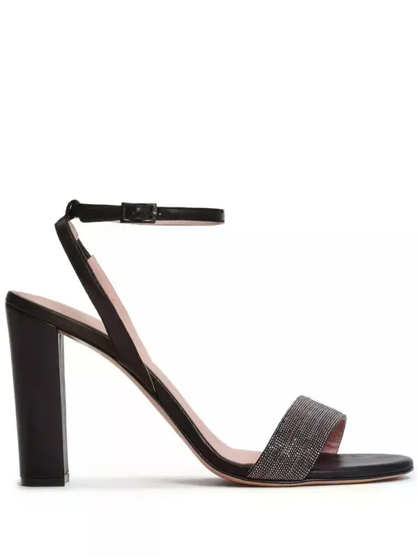 Fabiana Filippi Bead-embellished Block-heel Sandals