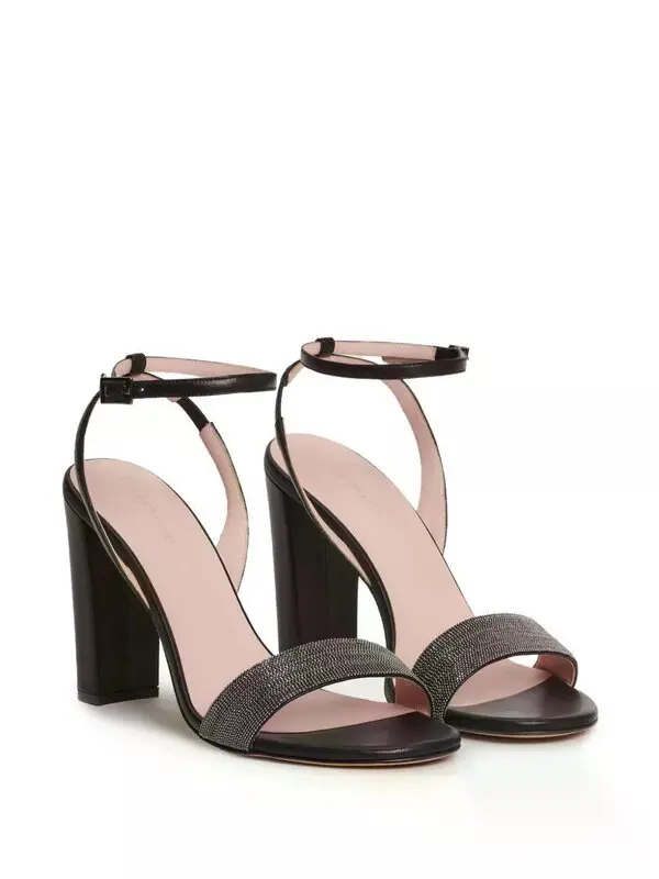 Fabiana Filippi Bead-embellished Block-heel Sandals