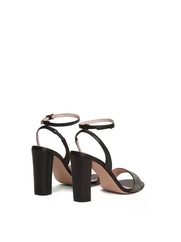 Fabiana Filippi Bead-embellished Block-heel Sandals