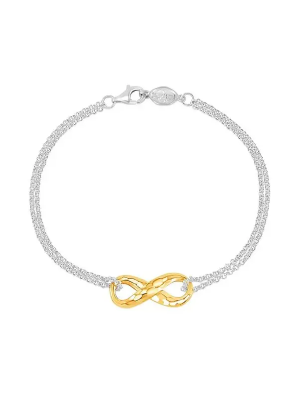 DOWER & HALL Entwined Infinity Two-tone Bracelet - Gold