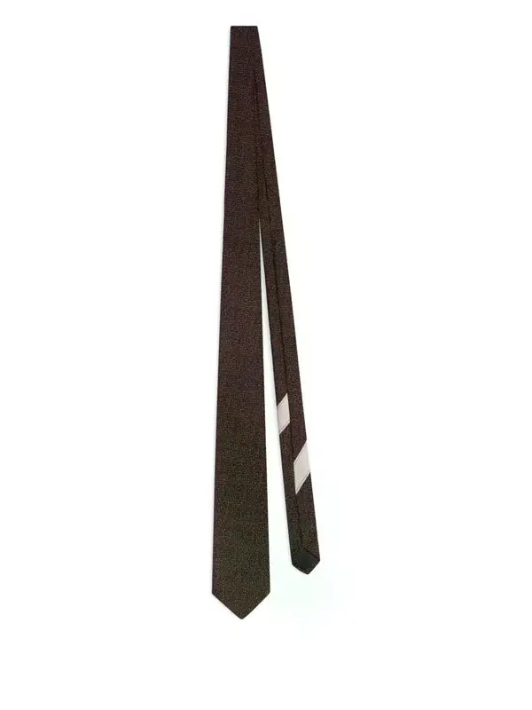 Dries Van Noten Wool-blend Neck Tie - Brown