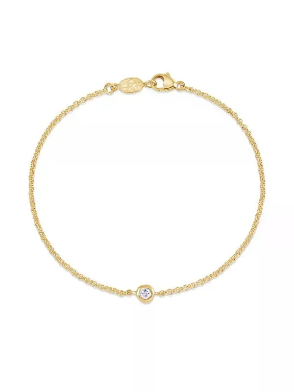 DOWER & HALL Dewdrop Sapphire Chain Bracelet - Gold