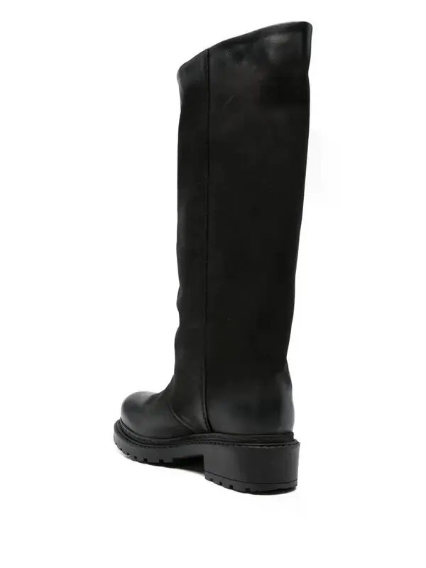 METISSE 40mm Slouch Calf-leather Boots - Black