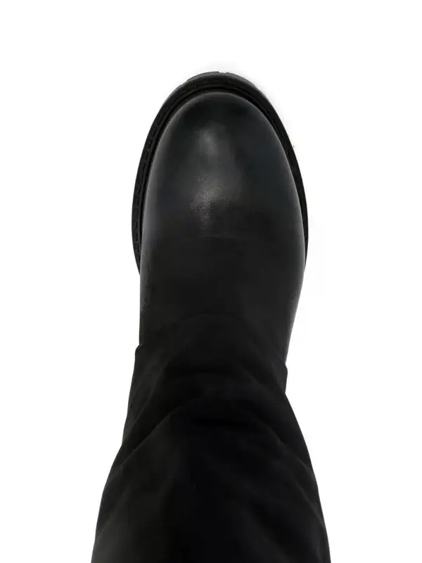 METISSE 40mm Slouch Calf-leather Boots - Black