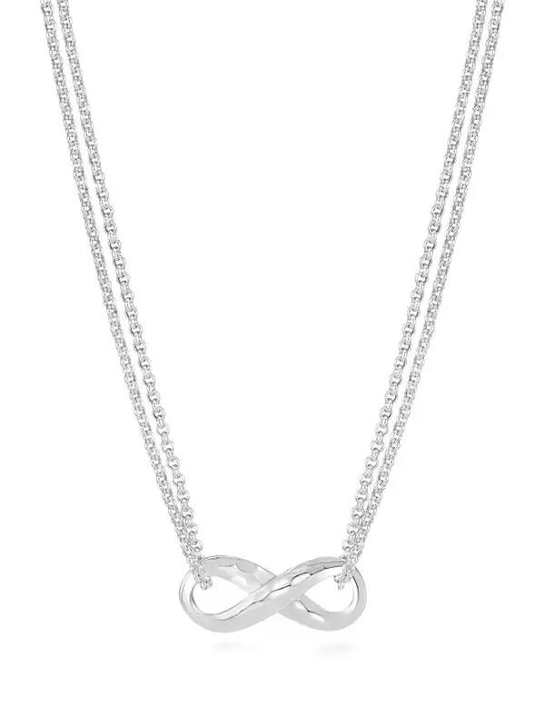 DOWER & HALL Entwined Infinity Pendant Necklace - Silver