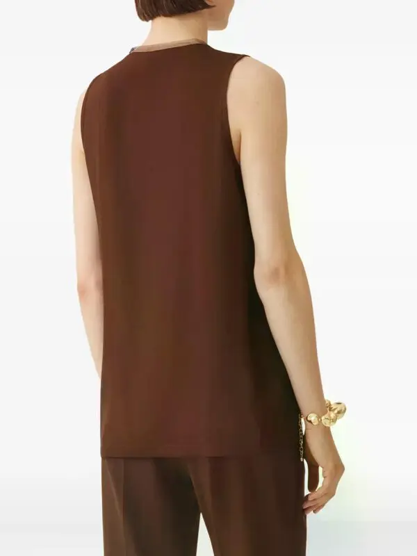 Fabiana Filippi V-neck Embellished Top
