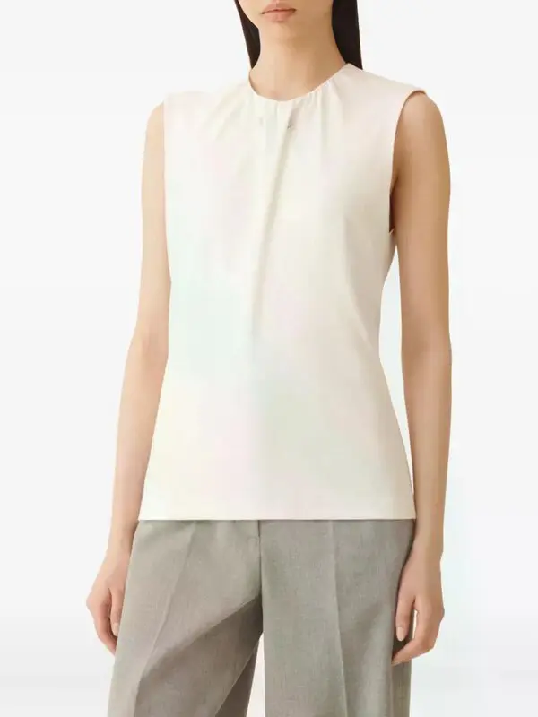 Fabiana Filippi Embellished Sleeveless Top