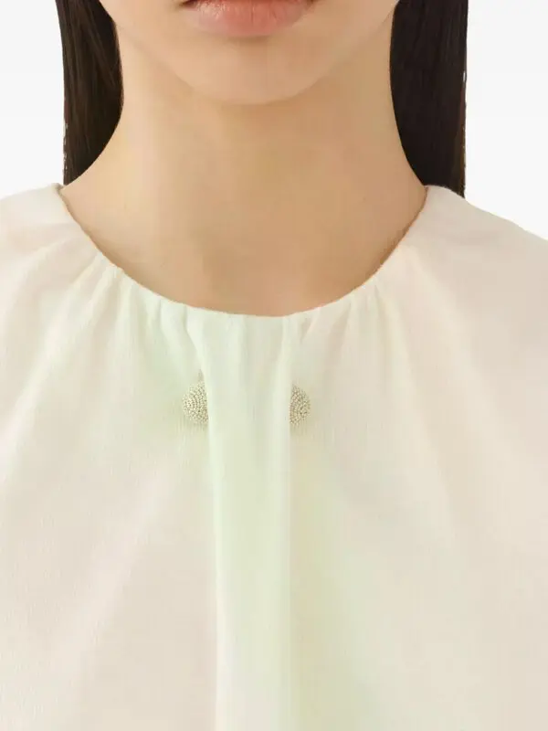 Fabiana Filippi Embellished Sleeveless Top