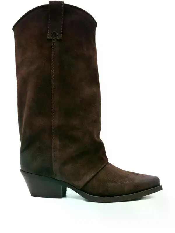 METISSE 50mm Pointed-toe Cowboy Boots - Brown