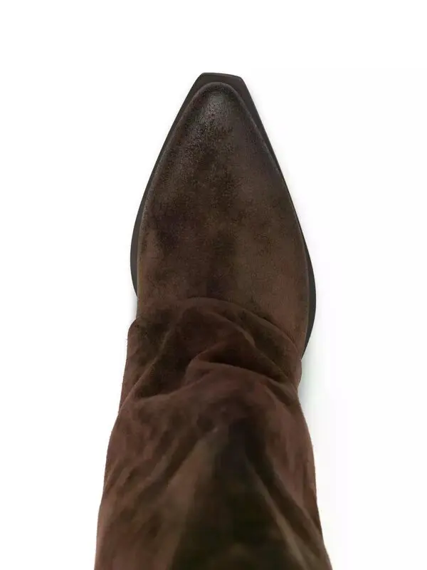 METISSE 50mm Pointed-toe Cowboy Boots - Brown