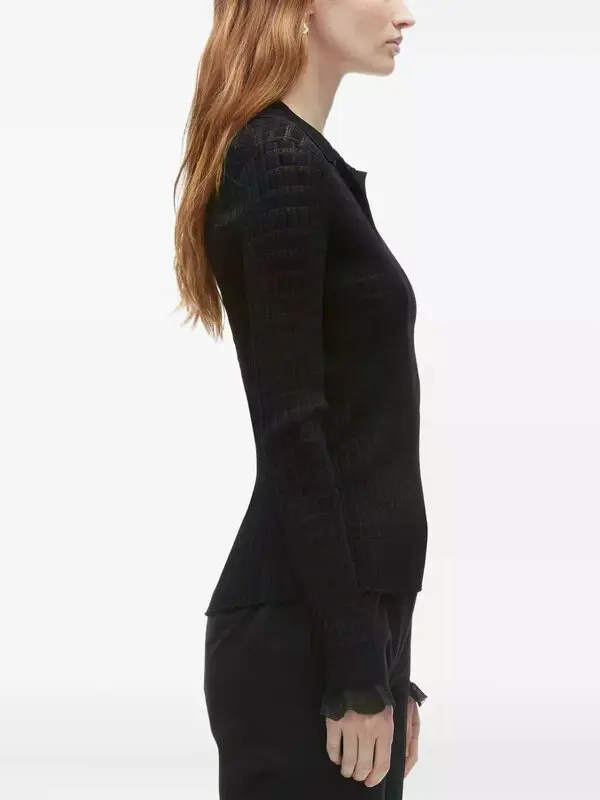 3.1 Phillip Lim Ribbed Knit Long Sleeve Sweater