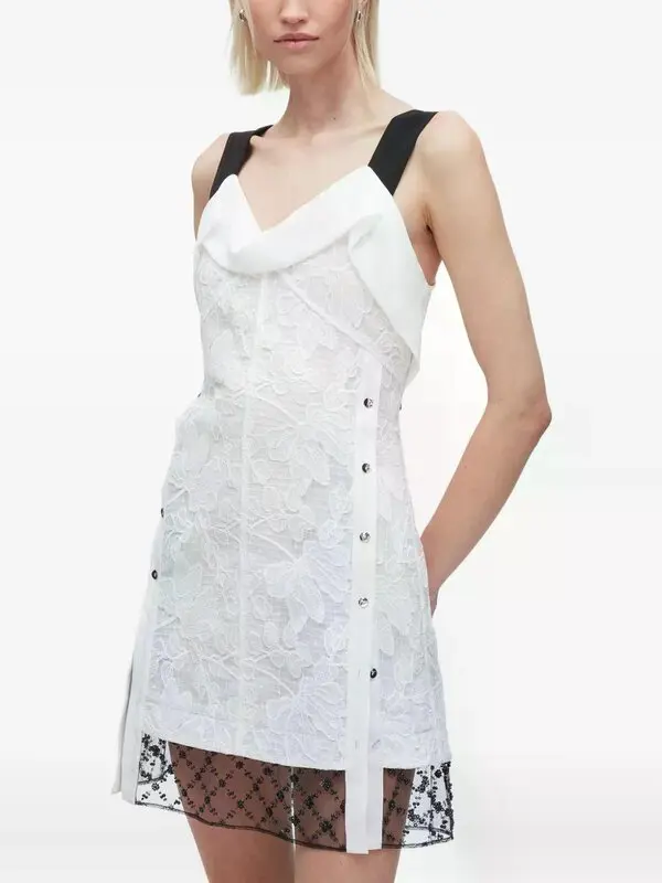 Buy 3.1 Phillip Lim Lace-insert Eyelet Mini Dress - White At 60% Off |  Editorialist