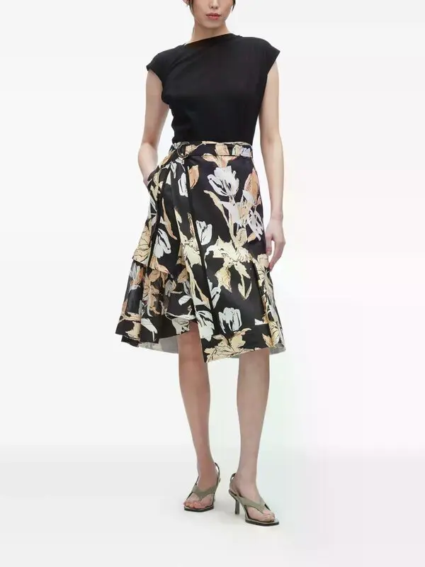 3.1 Phillip Lim Floral-print Ruffled Skirt