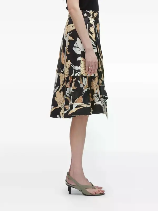 3.1 Phillip Lim Floral-print Ruffled Skirt
