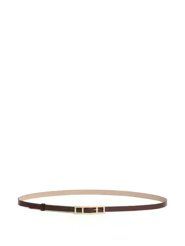 Fabiana Filippi Leather Buckled Belt - Brown