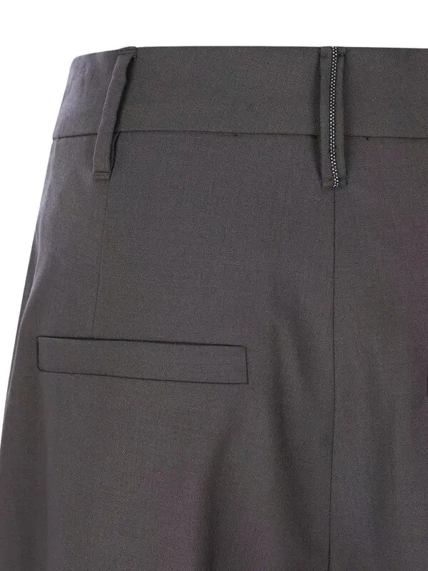 Brunello Cucinelli Pleat-detail Trousers - Caffe
