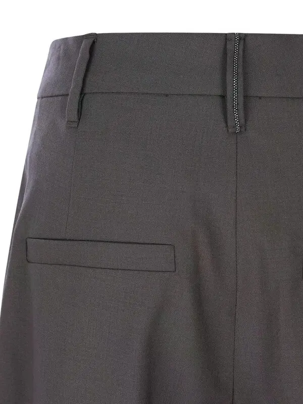 Brunello Cucinelli Pleat-detail Trousers - Caffe